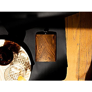 SoBoho 8oz Stainless Steel Maple Flask - Box Includes Flask, Funnel, and Shot Glasses - Perfect for Groomsmen Gifts, Groomsmen Proposal Box, Best Man Gifts for Wedding - Groomsmen Flask Set