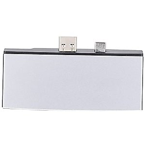 Expansion Dock, Aluminum Alloy Shell 6 in 1 Multifunctional USB Adapter Mini Portable for Keyboard for Flash Disk for Mouse