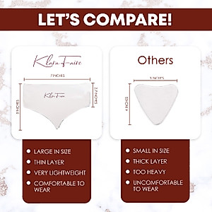 Klara Faire Chest wrinkle pads 4 pack | Decollete anti wrinkle chest pads | Chest Wrinkle Pads Sleeping | Anti wrinkle Chest pads | Washable Chest Wrinkle Prevention