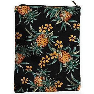 Pineapple Book Sleeve - Book Cover for Hardcover and Paperback - Book Lover Gift - Notebooks and Pens Not Included