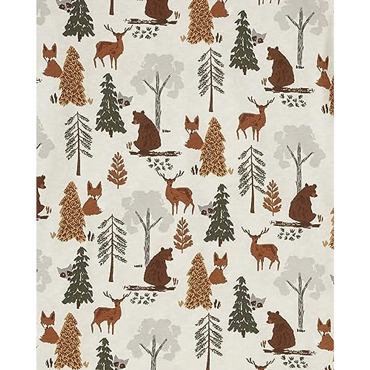 The Children's Place child Family Matching Christmas Holiday Pajamas Sets, Snug Fit 100% Cotton, Big Kid, Toddler, Woodland Kids - PJ set 8