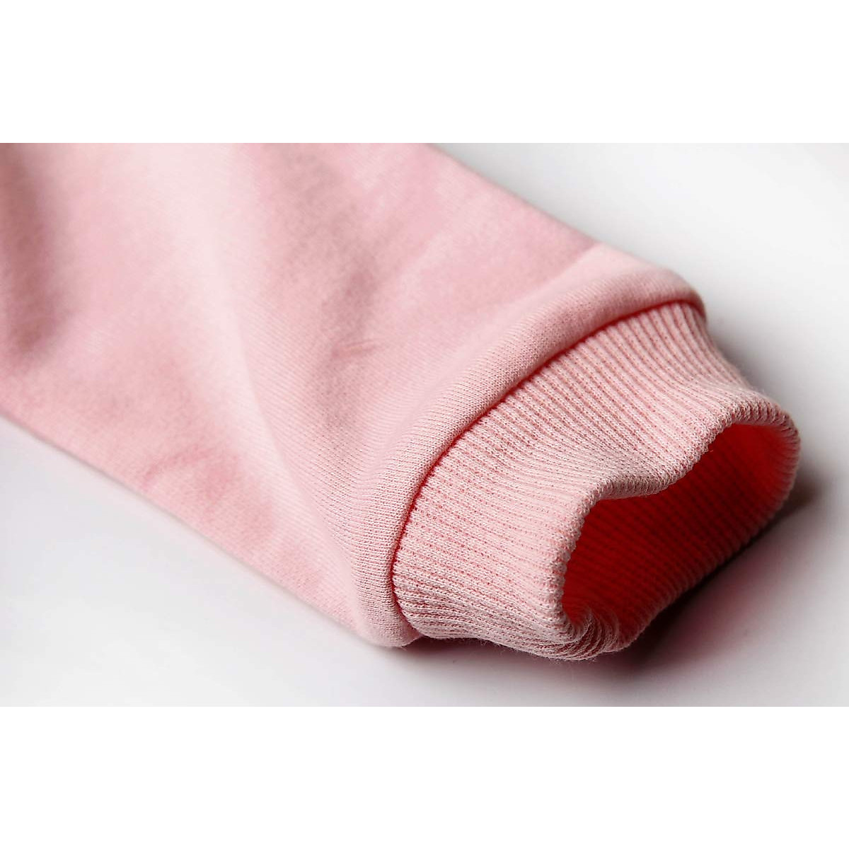 MIEKISA Baby Girls Newborn 3PCS Top T Shirt Pants Headband Infant Clothing Sets (0-6 Months, Pink)