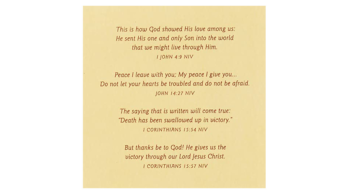 Hallmark DaySpring Religious Sympathy Card | God's Comfort