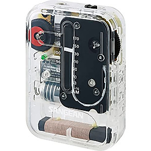 Sangean SR-32CL AM/FM Pocket Analog Radio (Clear)