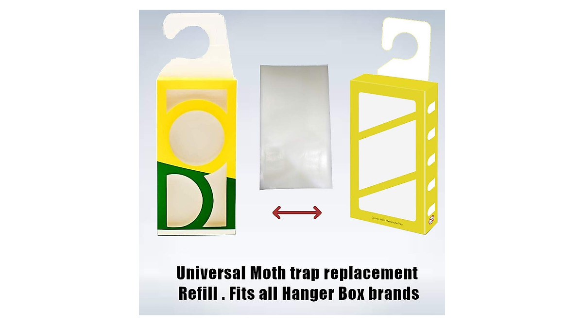 Moth Trap Hanger Box Refill – 6 Pheromone Enhanced Replacement Pack ...