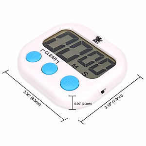 H&S Kitchen Timer Digital Cooking Timer - Magnetic Countdown Clock Large LCD Screen Loud Alarm - Digital Clock - Productivity Timer - Visual Timer - Kitchen Timers for Cooking - Timer for Kids