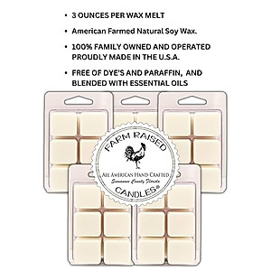 Halloween Fall Wax Melts 16 Ounces Made in America. Halloween Wax Warmer Melts - Farm Raised Candles - 5 Pack - 30 Cubes - Candy Corn, Trick or Treat Haunted Mansion Wax Melts