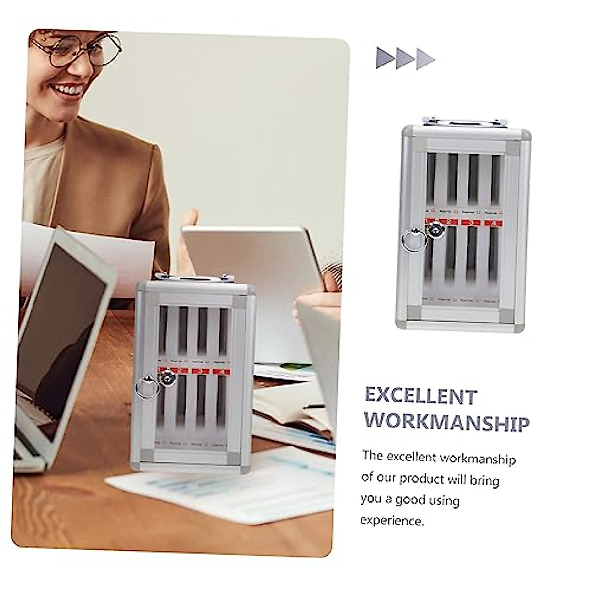 MAGICLULU Mobile Phone Safe Storage Cabinet with Lock Desk Speaker Smart Phone Cell Phone Cabinet Cell Block Phone Jail Fridge Locks Aluminum Alloy Frame, Fiberboard Phone Storage Box Locker