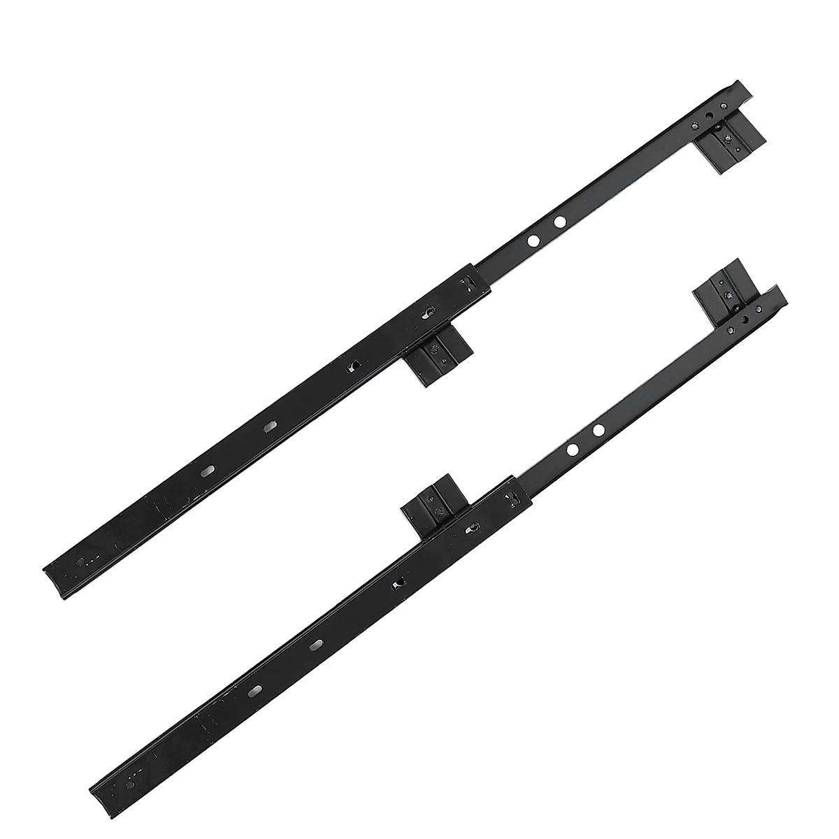 Veemoon 1 Pair Slide-Out Extension Computer Side Slide Inch Construction Sliding Inches Black Mount Tray Thickness Keyboard Furniture Full Steel Ball Rails Pull Heavy Hardware Stand