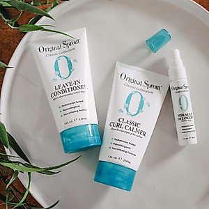 Original Sprout Curl Calmer, Moisturize and Define Curls, Anti-Frizz Styling Cream for All Hair Types, 4 oz. Bottle