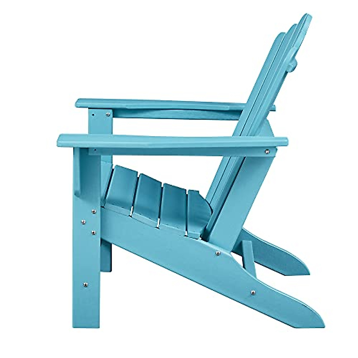 Classic Outdoor Adirondack Chair for Garden Porch Patio Deck Backyard, Weather Resistant Accent Furniture, Blue
