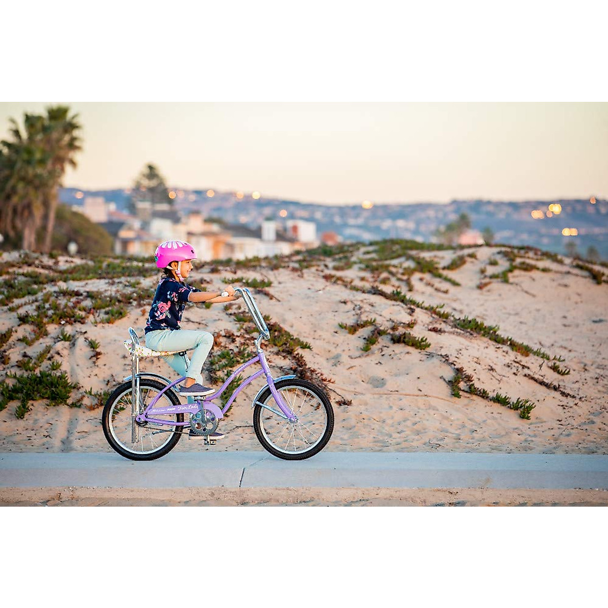 Schwinn Fair Lady Cruiser Bike, 20-Inch Wheels, Purple