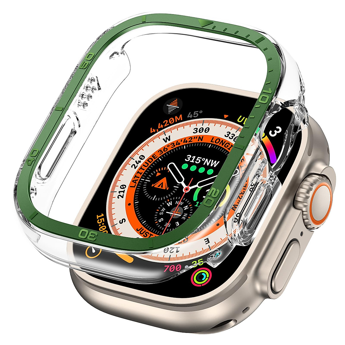 Lkurui Alpine Loop Compatible with Apple Watch Band 42mm 44mm 45mm 49mm (L 49mm/45mm/44mm/42mm, Green)