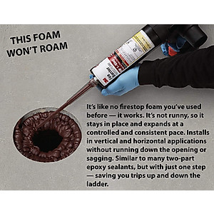 3M Fire Barrier Rated Foam, FIP 1-Step, 12.85 fl oz Cartridge, 6/case