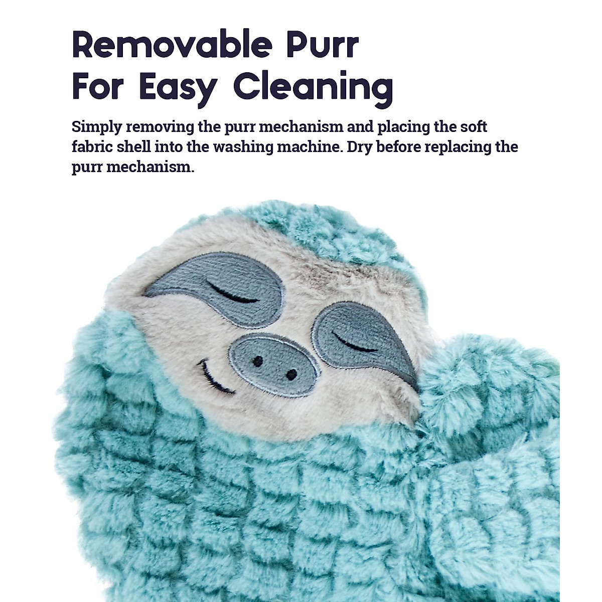 Petstages Purr Pillow Snoozin' Sloth Soothing Plush Cat Toy