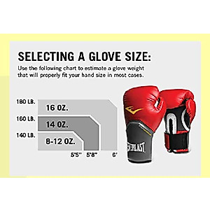 Everlast Elite Pro Style Training Gloves, Pink/Blue, 12 oz