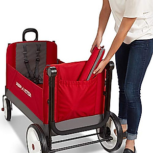 Radio Flyer Convertible Stroll 'N Wagon, Red