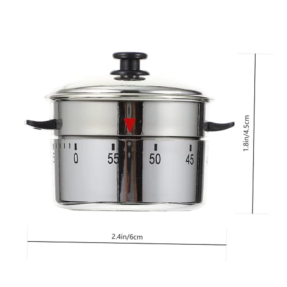 Yardwe 60 Timer Mechanical Rotating Alarm Sound Down Tools Game Kitchen Alarm Clock Cooking time Reminder Alarm counters Work Tools Alarm for Baking Plating Clockwork Portable to Rotate