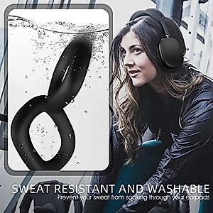 Seltureone Case Compatible for AirPods Max Earpads, Earcup Cover Protector, Silicone Earphone Protective Earpad Cover Accessories for AirPod Max Headphones Ear Pads, Black