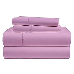 Luxora Bedding Heavy Wight 100% Egyptian Cotton, 1000 Thread Count Sheet Set Full Size Light Pink Bed Sheets,8 Inches Deep Pocket
