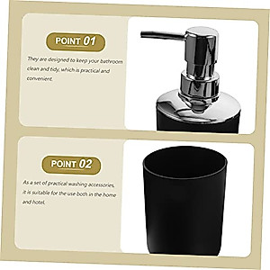 RORPOIR 1set Bathroom Set Soap Makeup Accessories Tumbler Rinsing Cup Bath Accessories Bathing Accessories Cotton Swabs for Makeup Make up Kit Toilet Tray Dressing Table Plastic Simple