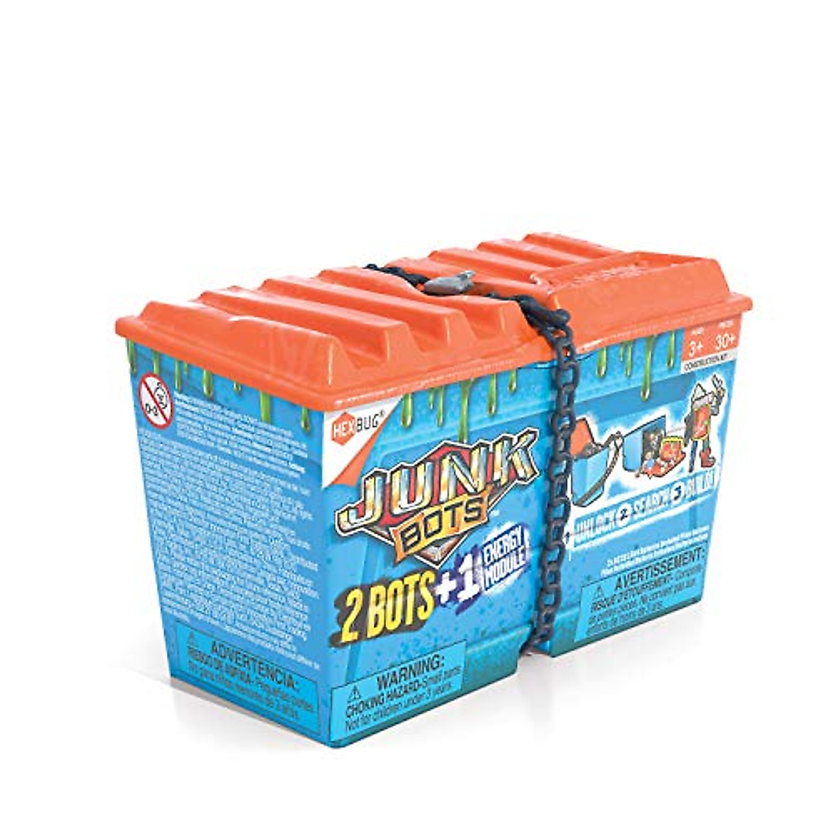 HEXBUG JUNKBOTS - Alley Dumpster Assortment Kit - Surprise Toys in Every Box LOL with Boys and Girls - Alien Powered Toys for Kids - 24+ Pieces of Action Construction Figures - for Ages 5 and Up