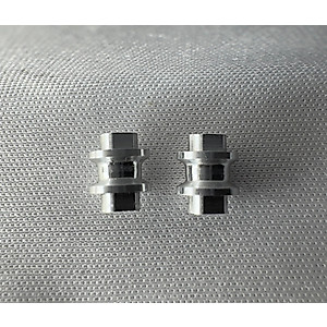 Generic Aluminum Barrel Bushings Compatible For Benchmade Mini/Full Size Bugout 2pc MADE IN USA, Silver