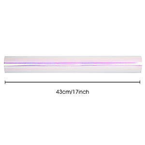 Retrify Pink Wrapping Paper Roll, 17 Inches x 32.8 Feet Holographic Iridescent Gift Wrap Paper for Wedding Bridal Shower Birthday