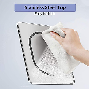 DEARCOOL Digital Commercial Price Scale, 88LB/40KG Electronic Price Computing Scale, Commercial Food Meat Fruit Weight Scale with LCD Display, Stainless Steel Platform