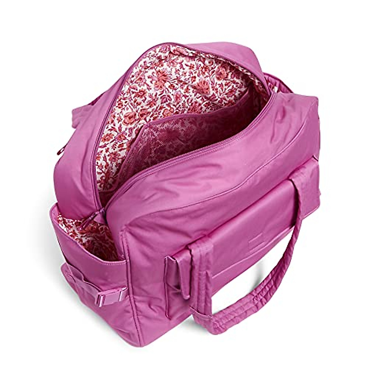 Vera Bradley Women's Cotton Utility Travel Bag, Rich Orchid - Recycled Cotton, One Size