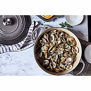 Le Creuset Enameled Cast Iron Signature Round Dutch Oven, 5.5 qt., Oyster