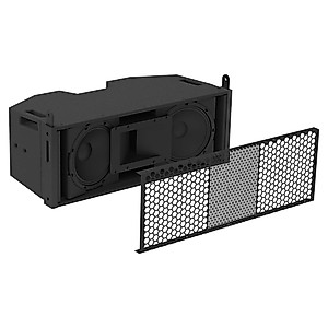 Sound Town ZETHUS Series 2 x 8” Line Array Loudspeaker, with Titanium Compression Driver, Plywood Construction, Full Range/Bi-amp Switchable, Black (ZETHUS-208BV2)