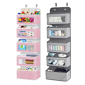 homyfort Over the Door Organizer, Hanging Baby Diaper Organizer for Nursery