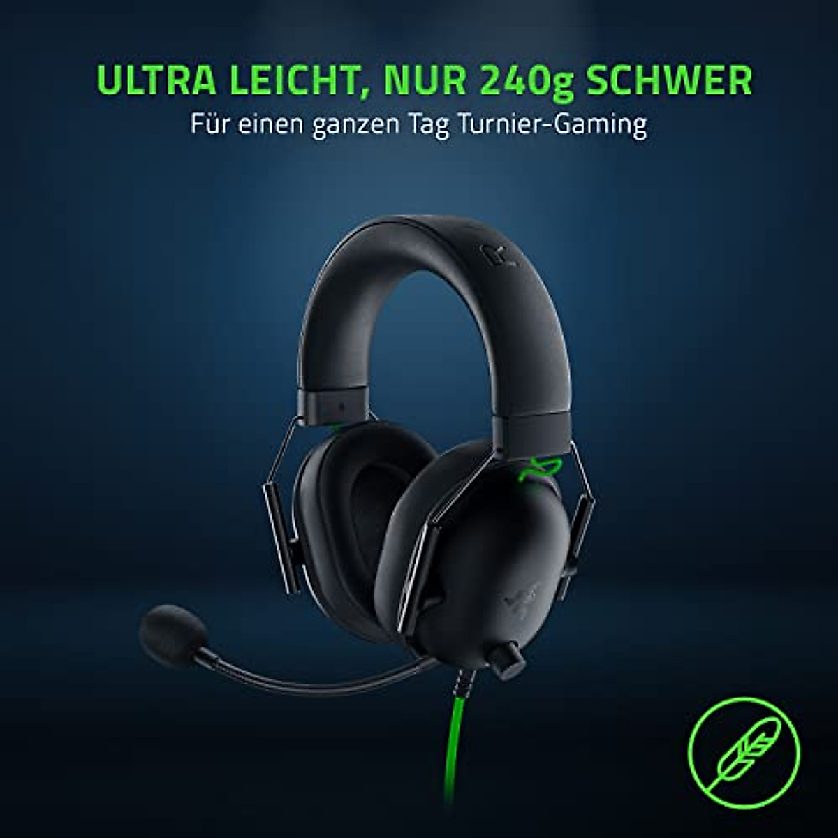 Razer BlackShark V2 - USB Soundcard , Esports Gaming Headset, 50mm Driver Cable, Noise Reduction, for PC, Mac, PS4, Xbox One and Switch