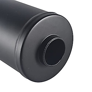 Upgrade Exhaust with Muffler For Coleman Powersports CT200U BT200X CT200u-ex,212cc 196cc/6.5HP Go Kart and Gas Mini Bike Black