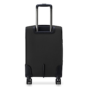DELSEY Paris Sky Lite Softside Expandable Luggage with Spinner Wheels, Black, Carry on 19 Inch
