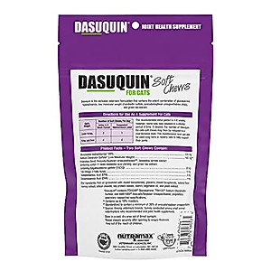 Nutramax Dasuquin Joint Health Supplement for Cats - With Glucosamine, Chondroitin, ASU, Boswellia Serrata Extract, Green Tea Extract, and Omega-3, 84 Soft Chews