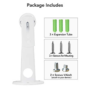 Drsn Mini Projector Wall Mount/Projector Hanger/CCTV Security Camera Housing Mounting Bracket(White) - for CCTV/Camera/Projector/Webcam - with Load 11 lbs Length 7.8 inch - Rotation 360° (White)