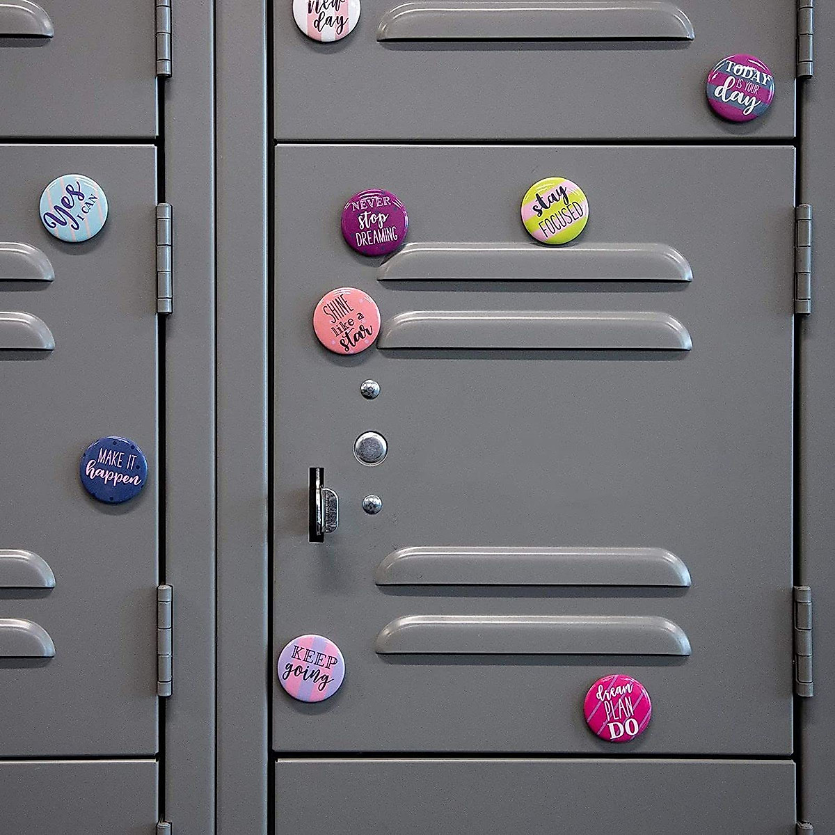 Paper Junkie 18 Pack Inspirational Quote Decorative Magnets for Fridge Refrigerator Locker