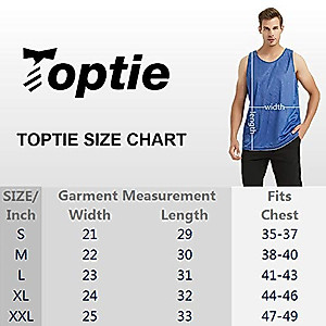 TOPTIE Custom Reversible Basketball Jersey (Double Sides Name/Number) Mesh Tank Top Scrimmage Jersey-Black/White-L