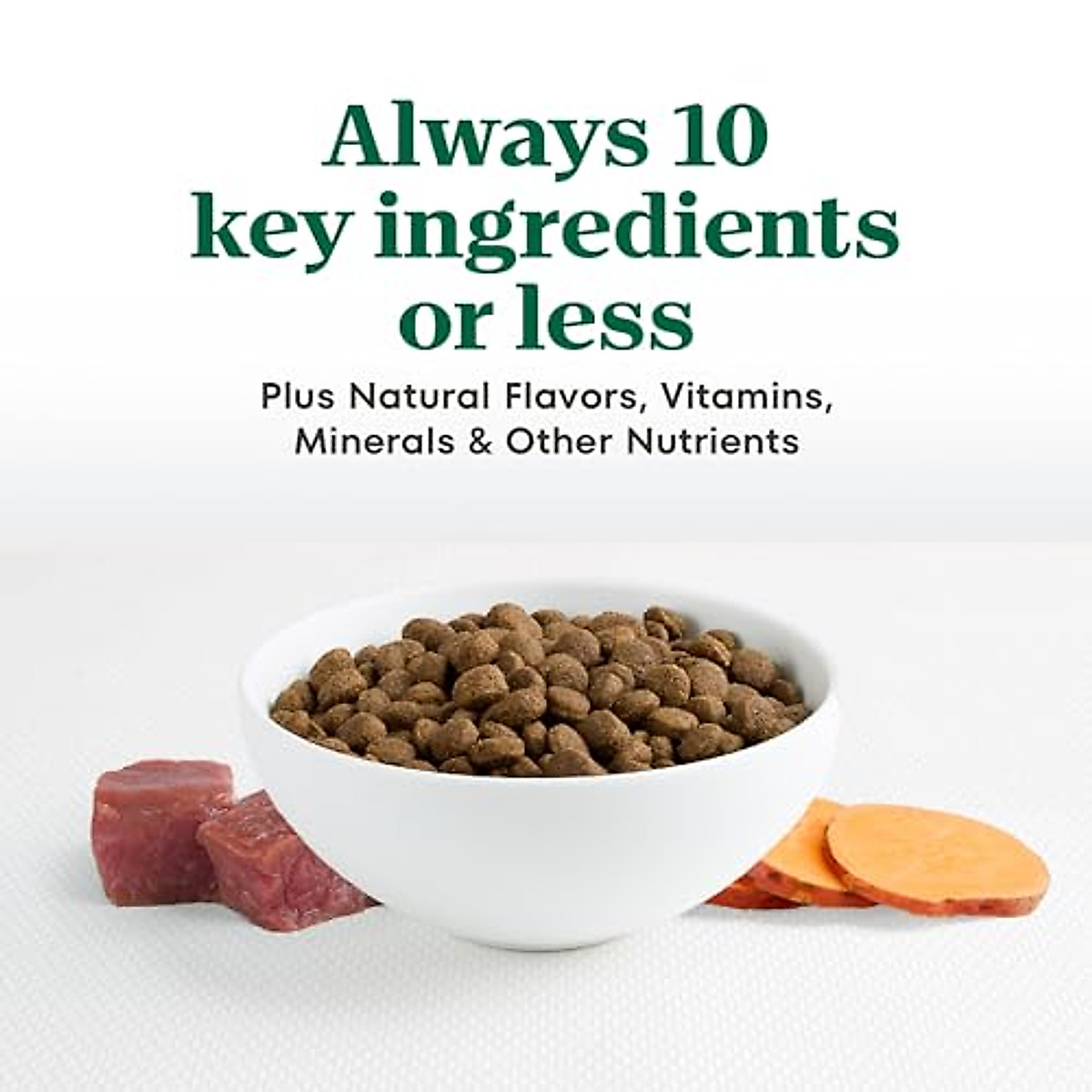 NUTRO Limited Ingredient Diet Adult Dry Dog Food Lamb & Sweet Potato Dog Kibble, 4 lb. Bag