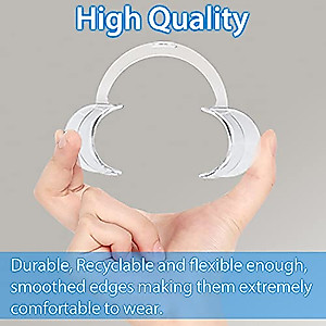 EZGO 20 Pieces (Size L) C-Shape Teeth Whitening Cheek Retractor, Autoclavable Dental Mouth Opener, Disposable Dental Lip Cheek Retractor for Mouthguard Challenge Game