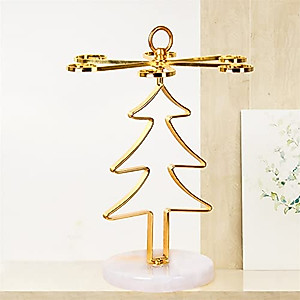 YFQHDD Wine Glass Rack,Christmas Tree Countertop Wine Glass Holder, Elegant Freestanding Tabletop Stemware Storage Rack/Wine Glass Stan