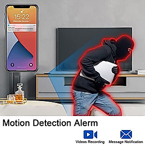 Spy Camera Wi-Fi Hidden Camera, 10000 mAh Large Capacity Portable Mini Spy Hidden Cam, 1080P Wireless Video Nanny Cameras with Phone App Motion Detection Night Vision Home Security