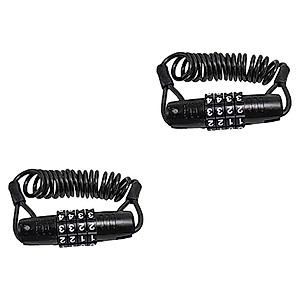 INOOMP 2pcs Lock Password Bike Ground