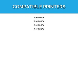 LD Products Compatible Ink Cartridge Replacement for Brother LC3013C High Yield (Cyan) for use in Brother MFC-J491DW, MFC-J497DW, MFC-J690DW, MFC-J895DW Printers