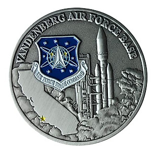 United States Air Force USAF Vandenberg Air Force Base Lompoc California Challenge Coin
