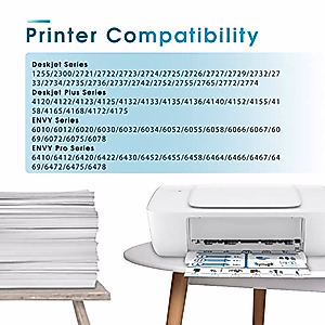67XL Ink Cartridges Combo Pack,Replacement for HP 67 XL,High Yield, Remanufactured for HP Envy 6055e 6055 6052 6075 Envy Pro 6455e 6455 6475 6452 6458 DeskJet 4155 2755e 2755(1 Black, 1 Tri-Color)
