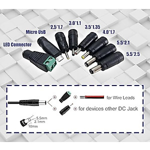DIGISHUO DC 24V 7A 168W Power Supply Adapter Transformer Switch AC 110V/220V to DC 24V 7amp Switching Converter LED Driver for LED Strip Light CCTV Camera Security System (24V 7A 168W)