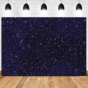 7x5FT Soft Fabric/Polyester Night Sky Star Universe Space Starry Photography Backdrops Kids Boy or Girl Birthday Party Decor Photo Background Banner